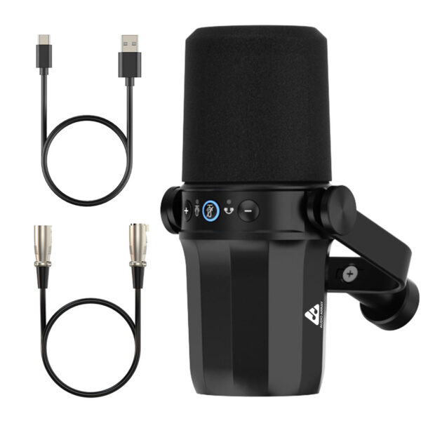 Audio Array USB/XLR Dynamic Microphone for Podcasting, Recording, Live ...