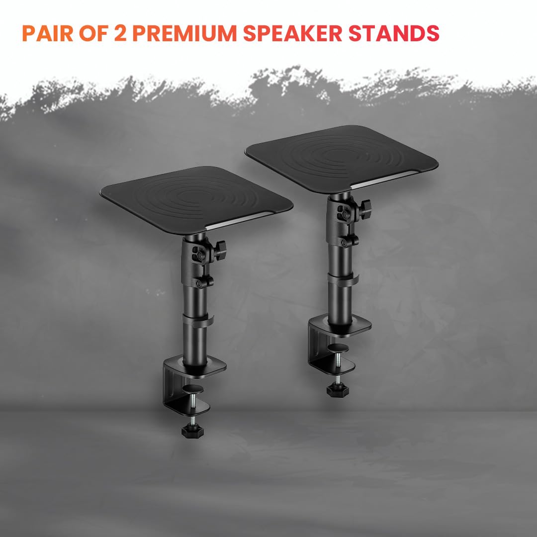 Audio Array AA-21 Desktop Mount Speaker Stands | 15KG Capacity | Height ...
